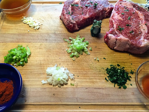 Cajun Marinated Rib Eye Steaks - A Sprinkling of Cayenne