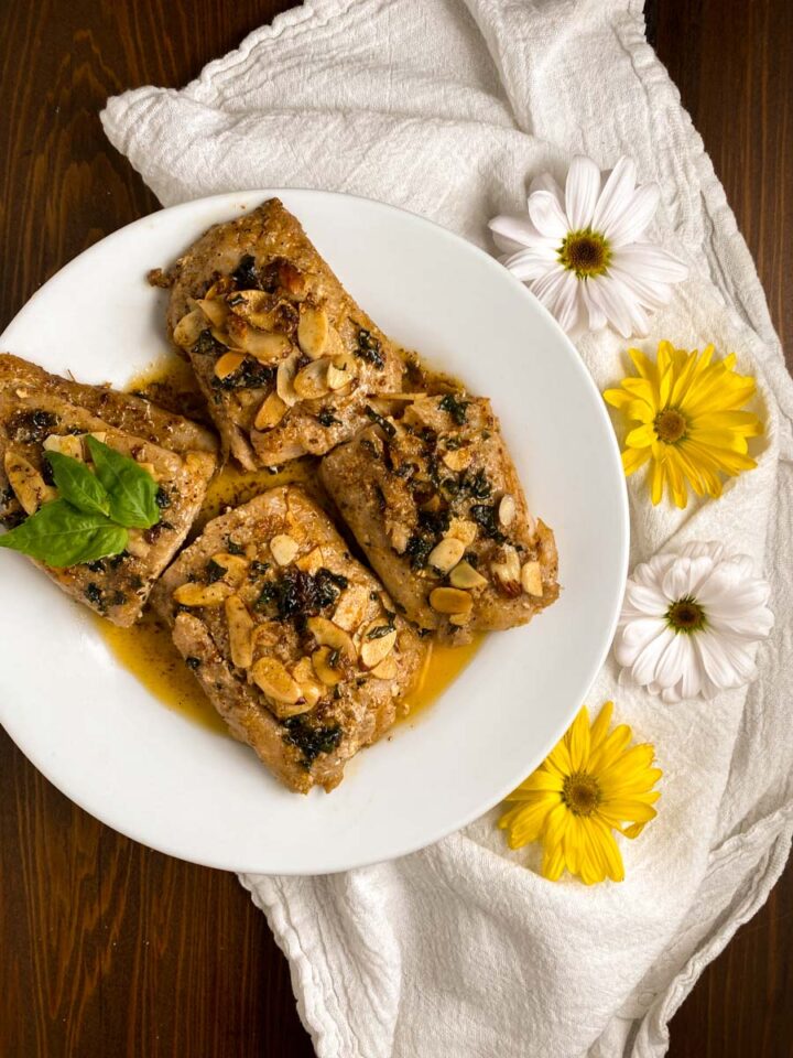 Pan Seared Grouper w/ Basil Brown Butter - A Sprinkling of Cayenne