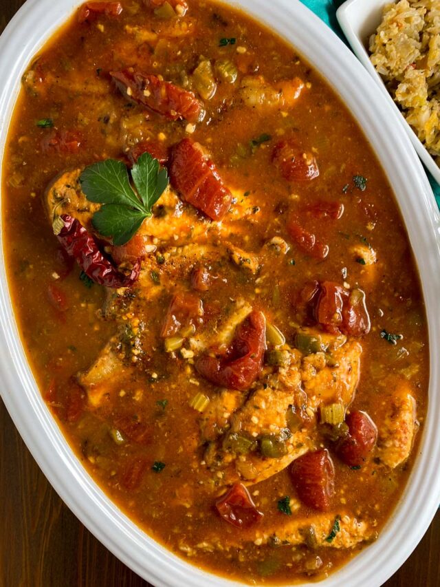 Catfish Courtbouillon - A Sprinkling of Cayenne