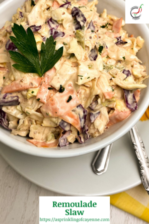 Remoulade Slaw - A Sprinkling of Cayenne