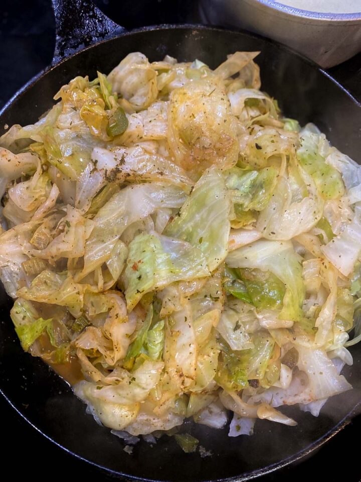 Scalloped Cabbage - A Sprinkling of Cayenne