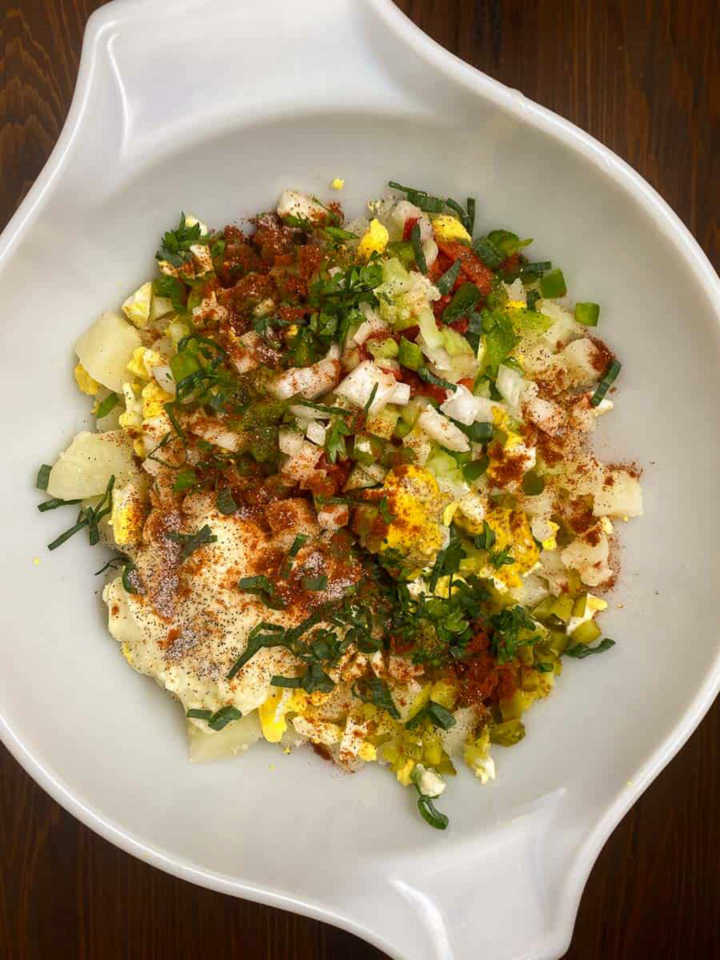 Cajun Potato Salad - A Sprinkling of Cayenne