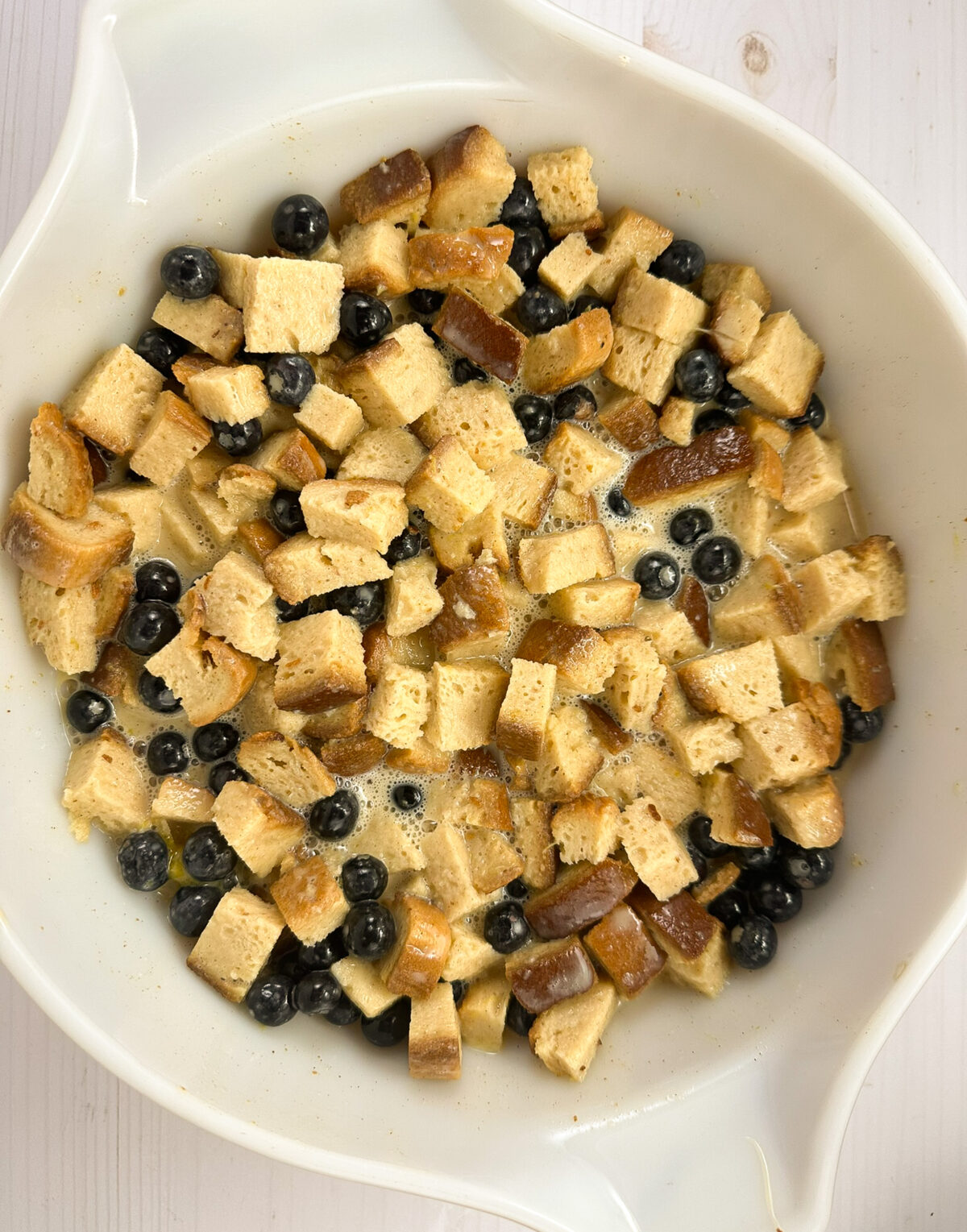 Louisiana Blueberry Bread Pudding - A Sprinkling of Cayenne