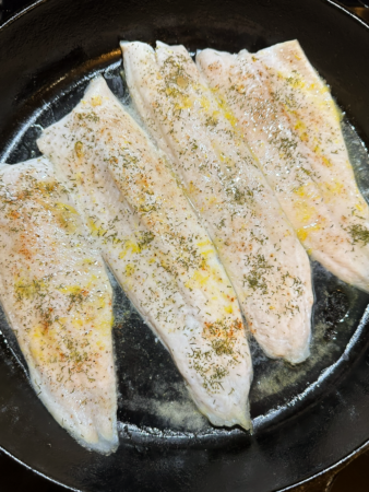 Baked Rainbow Trout with Cajun Garlic Butter Sauce - A Sprinkling of ...