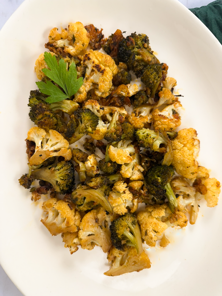 Roasted Broccoli and Cauliflower - A Sprinkling of Cayenne