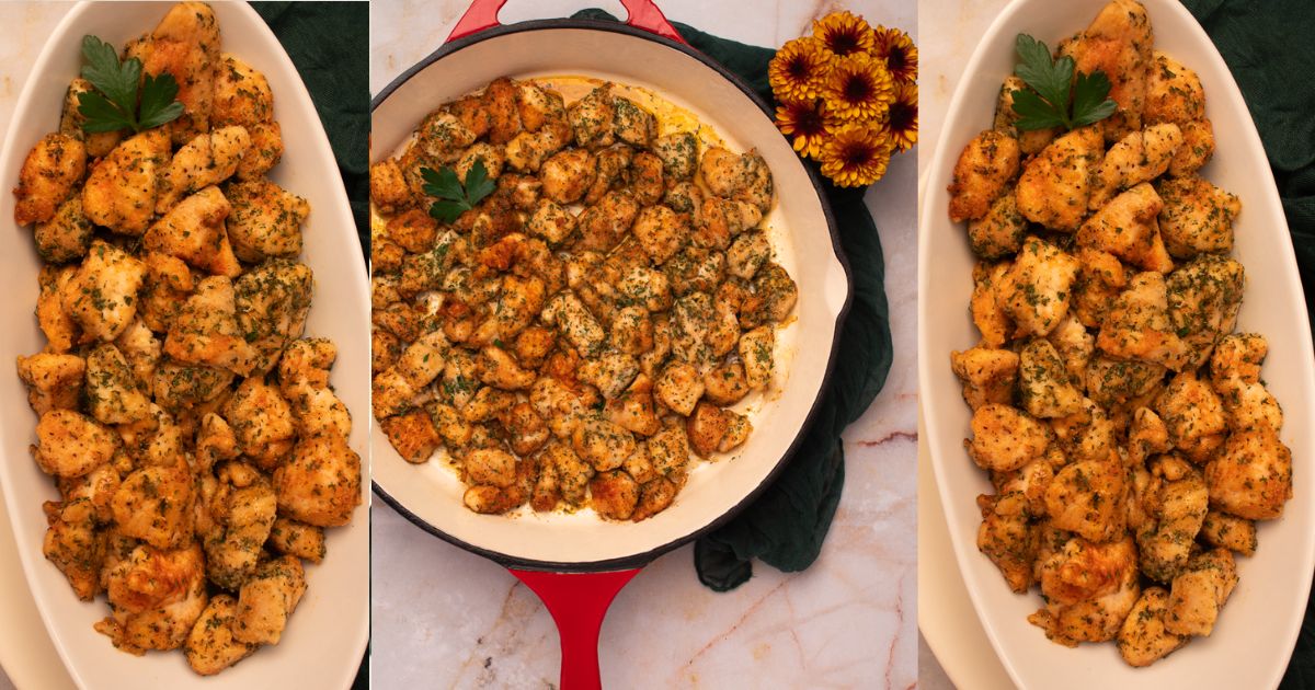 Cajun Baked Chicken Bites - A Sprinkling of Cayenne