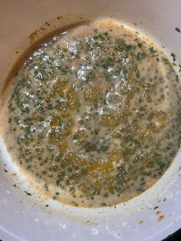 Parsley Potatoes in Buttery Garlic Sauce - A Sprinkling of Cayenne